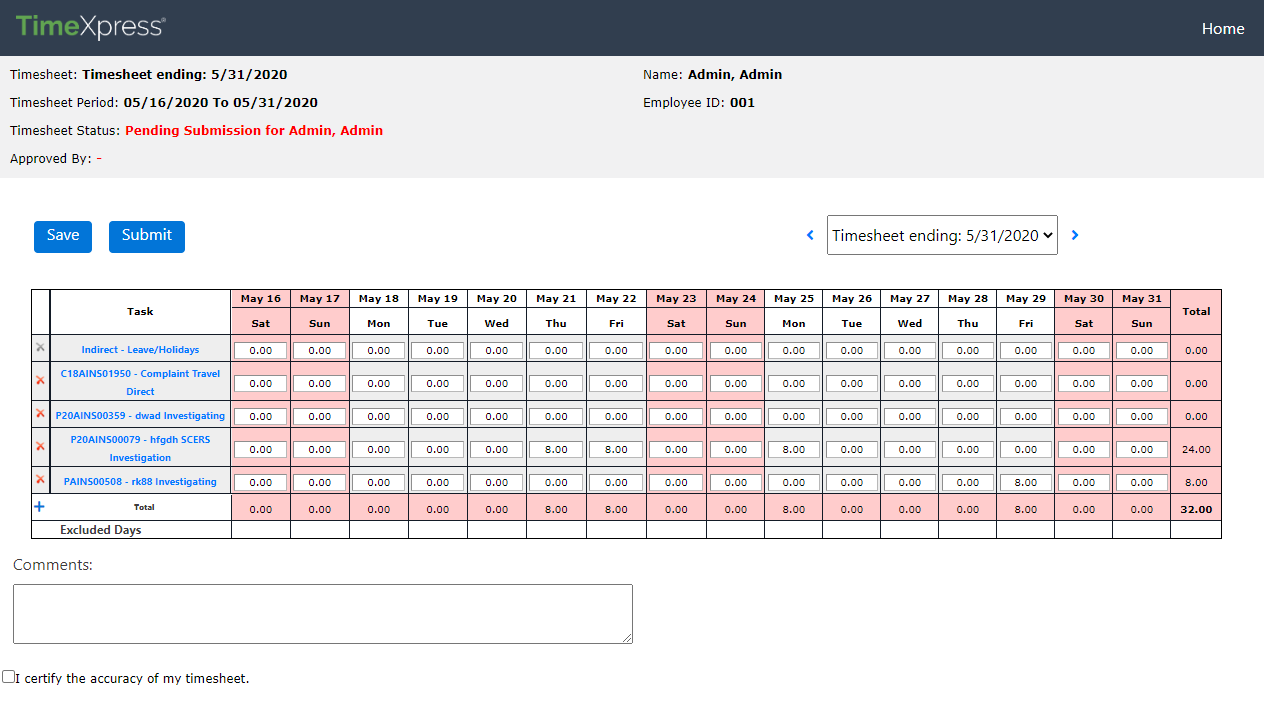 Access Your Timesheet
