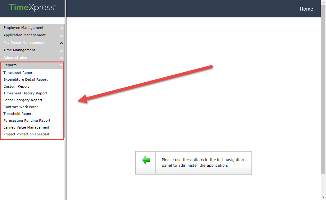 Accessing Reports & Report Interface